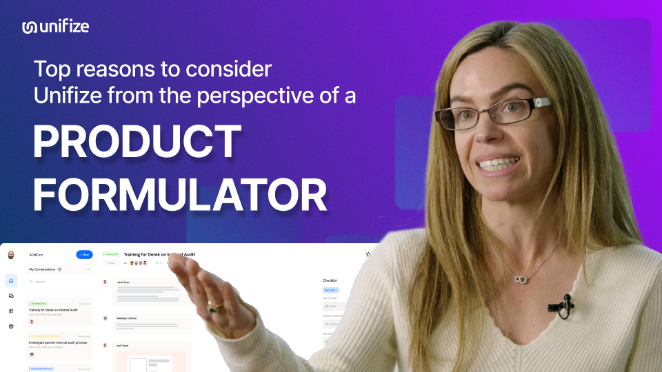 What are the top reasons a product formulator should consider using Unifize